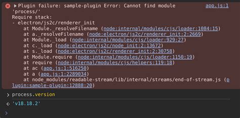 can t enable plugin depending on readable stream developers plugin