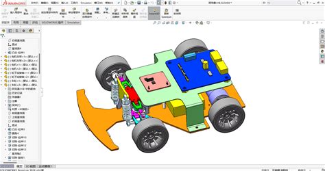 阿克曼小车转向系统(含动画仿真)三维sw模型solidworks 2016模型图纸下载 懒石网 阿克曼小车转向系统(含动画仿真)三维sw模型solidworks 2016模型图纸下载 懒石网