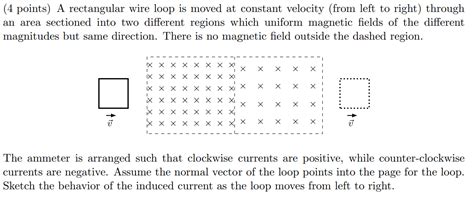 solved 4 ﻿points ﻿a rectangular wire loop is moved at