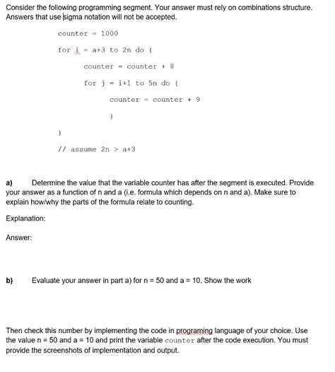 Solved Consider The Following Programming Segment Your Chegg Com