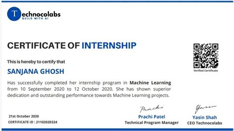 Sanjana Ghosh On Linkedin Technocolabs Machinelearning Python