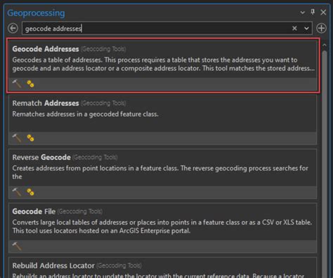 Geocoding Baseline Gis