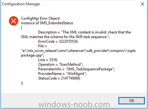 Cant Edit Task Sequece After Crash Configuration Manager Windows Noob
