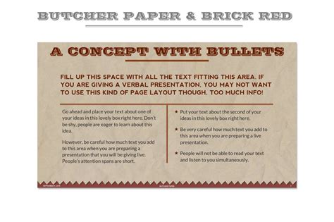 Butcher Paper Powerpoint Template By Blixa Studios TheHungryJPEG