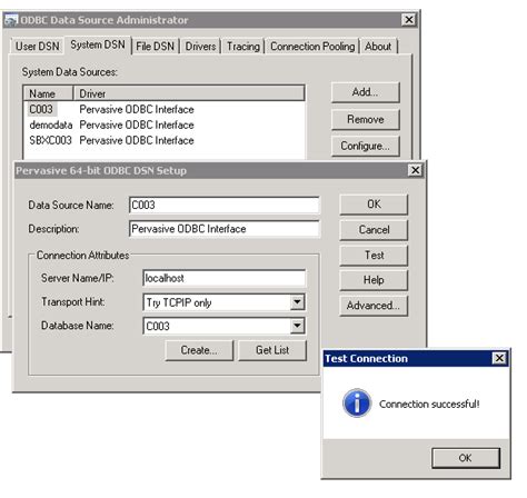 Windows How To Connect To Pervasive Sql Through Odbc Super User