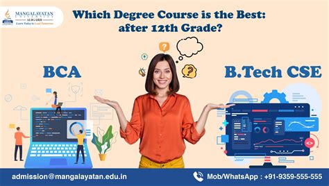 which degree course is the best bca or btech cse after 12th grade