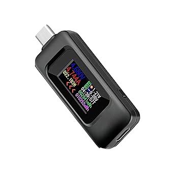 USB Digital Tester Type C Voltmeter Multimeter Voltage And Current Tester A V LCD Color
