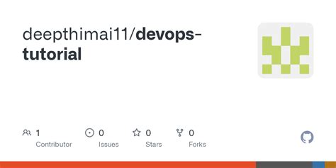 GitHub Deepthimai Devops Tutorial