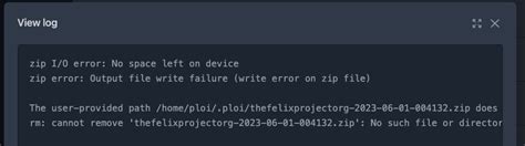 ploi should send a notification if a backup fails due to lack of