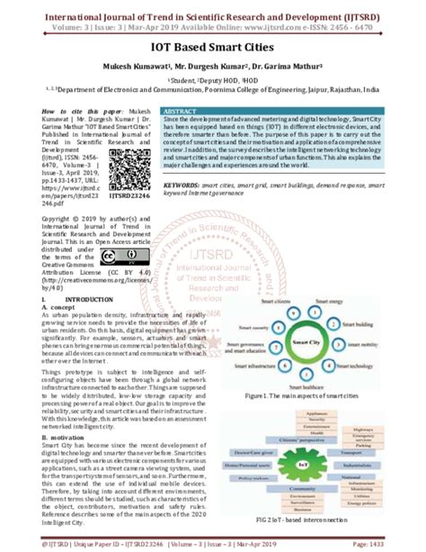 pdf iot based smart cities