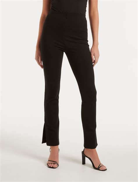 Suzie Split Slim Pant Women S Fashion Forever New