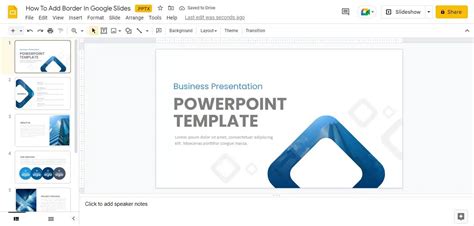 powerpoint templates borders