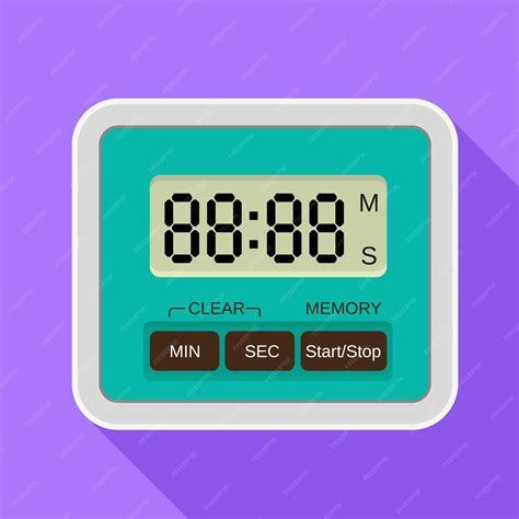 Premium Vector Digital Timer Icon Flat Illustration Of Digital Timer