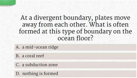 solved please help me im stuck at a divergent boundary plates move