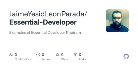 github jaimeyesidleonparada essential developer examples of
