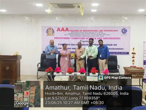 Five Day Faculty Development Program Fdp On “problem Solving And