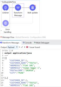 Bulk Update Operation In DB Connector In Mule 4 Mulesoft Tutorials