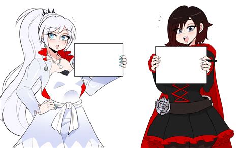 Ruby And Weiss Signs~ R Rwby Ruby Rose