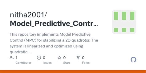 GitHub Nitha Model Predictive Control DQuadrotor This Repository Implements Model