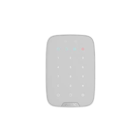 Ajax Keypad Plus Jeweller Wireless White Indoor Keypad Geewiz