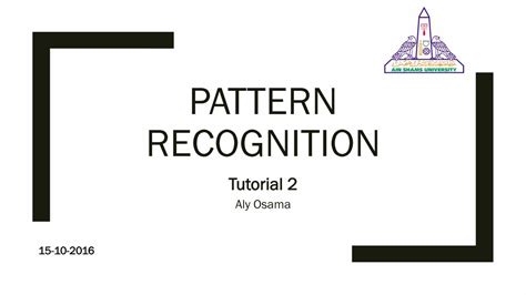 Pdf Pattern Recognition Tutorial 2 Dokumen Tips