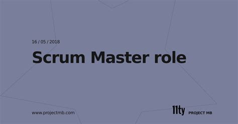 Scrum Master Role