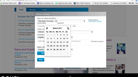 Creating A Class On Netacad Youtube