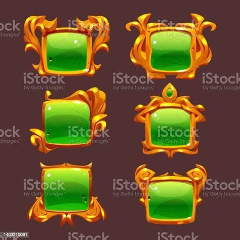 게임 레벨 골든 Ui 배지 중세 어워드 프레임 개체 그룹에 대한 스톡 벡터 아트 및 기타 이미지 개체 그룹 그래픽 사용자 인터페이스 금색 Istock