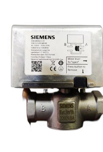 Pn 16 Semi Automatic Siemens Mvi422 Fcu Valve Model Name Number Mv1422 At ₹ 2920 Piece In Chennai