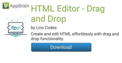 html editor drag and drop for android free app download