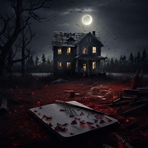 Premium Ai Image Illustration Of The Movie Notebook As A Horror Film
