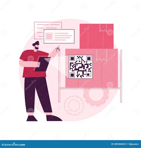 Qr Code Abstract Concept Vector Illustration Stock Vector Illustration Of Mobile Scene