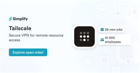 Jobs And Employment At Tailscale Simplify Jobs