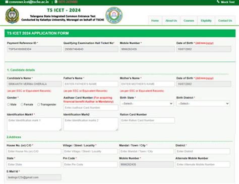 TG ICET TS ICET Registration How To Fill Application Form Fees Last Date Documents