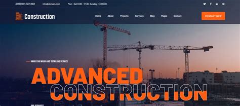 Collection Of 30 Free Construction Website Templates With Html Css Javascript And Php