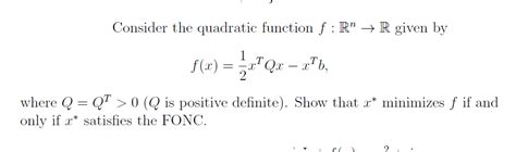 solved consider the quadratic function f r r given by