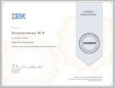 kesavaraman m r on linkedin datascience ibm coursera ai