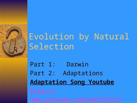 Ppt Evolution By Natural Selection Part 1 Darwin Part 2 Adaptations