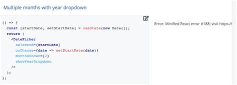 Error On Month Dropdown Click In Docs · Issue 2953 · Hacker0x01react