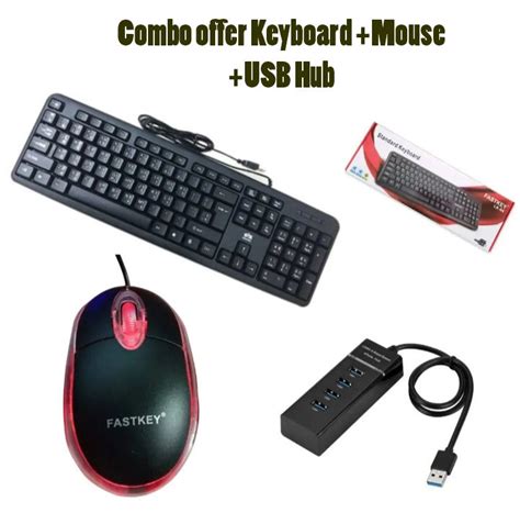Combo Offer Keyboard Mouse Usb Hub Enhance Mobile Phone