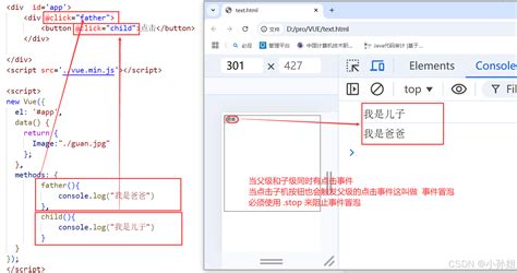 2——vue 指令 事件绑定， stop阻止冒泡 vue2阻止事件冒泡 csdn博客