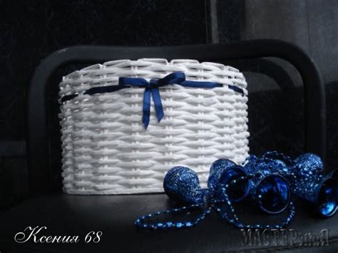 Корзинка из кассовой ленты. Плетение. Мастер-класс - Russian-Handmade.com