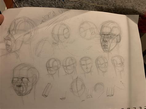 Before And After Face Anatomy Practice Practice Sucks Loool But Hopefully It Will Click One Day