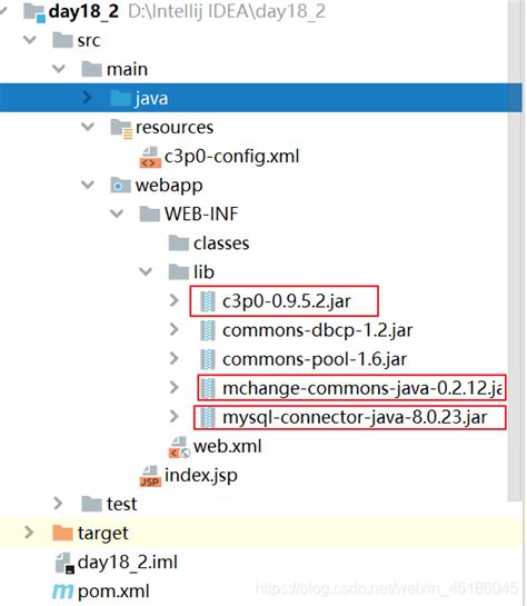 idea中web项目c3p0 config xml文件的配置及存放目录 idea c3p0 config xml csdn博客