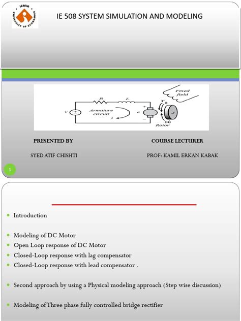 dc motor modeling controlling and simulation pdf electric motor