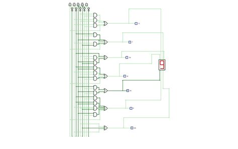 Circuitverse 7 Segment Display