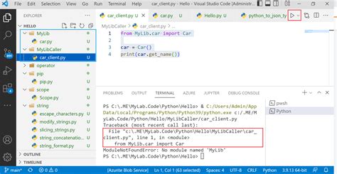 ModuleNotFoundError No Module Named Xxx With My Custom Type In Visual Studio Code PhpOut