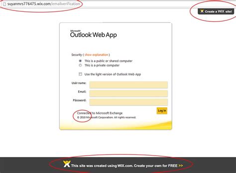 Email Phishing Scam Targeting Microsoft Outlook Web Access Users