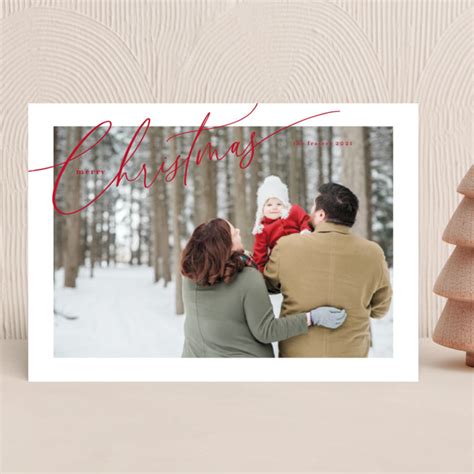 Sloped Script Holiday Photo Cards By Melanie Severin Minted