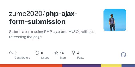 Github Zume2020php Ajax Form Submission Submit A Form Using Php
